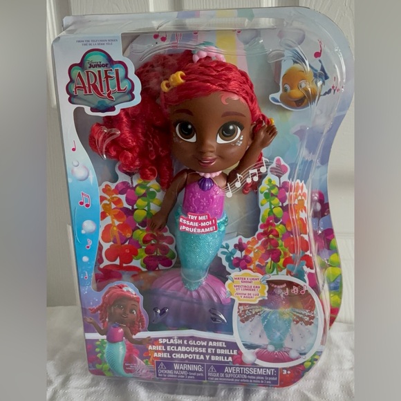 Disney | Toys | Disney Junior Ariel Splash Glow Doll Red Hair | Poshmark